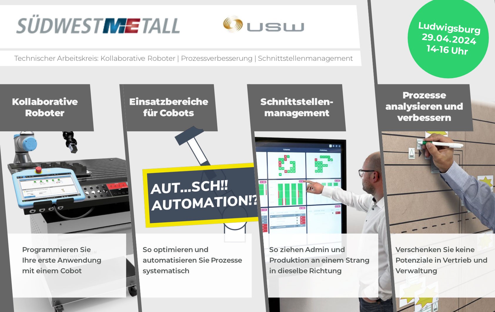 Kollaborative Roboter, Prozessverbesserung und Schnittstellenmanagement ...